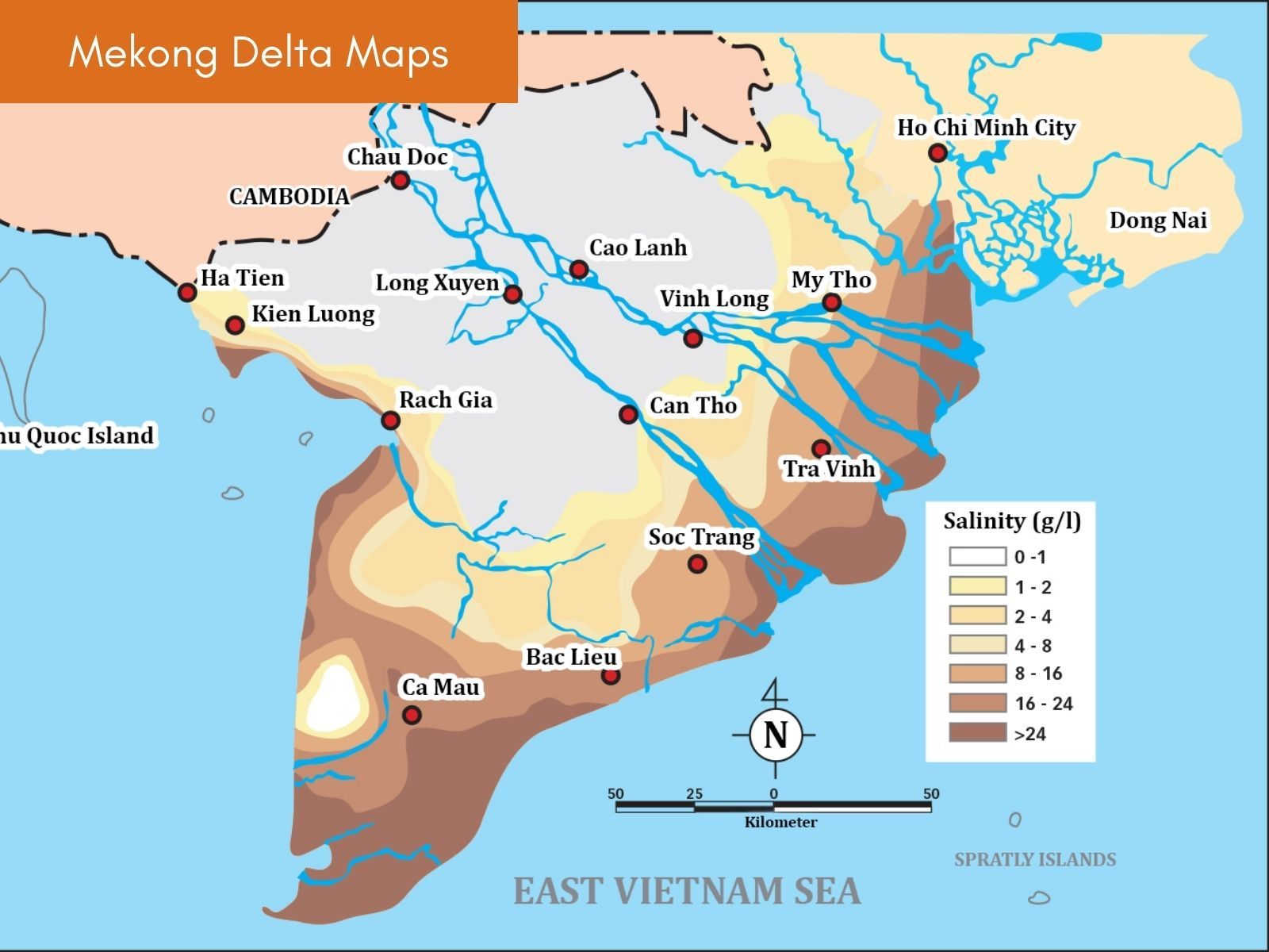 Mekong Delta Map